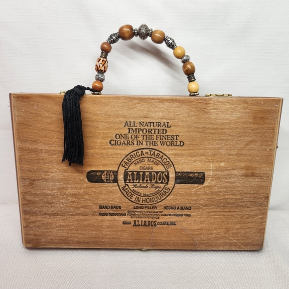 Storage & Organization | Vintage Wood Cigar Box Aliados By Rolando ...
